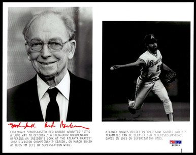Red Barber Photo Signed Auto PSA Authenticated Announcer Good Luck ...