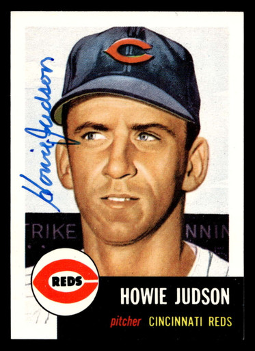 1991 Topps Archives 1953 #12 Howie Judson Ex-Mint Auto Signed ID ...