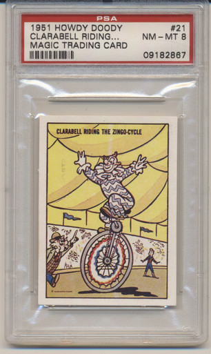 1951 Howdy Doody Magic Trading Cards #Claarabell Riding the Zingo-Cycle ...