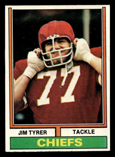 1974 Topps #85 Jim Tyrer Ex-Mint - Scottsdale Cards 2021
