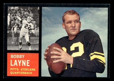 1962 Topps #127 Bobby Layne Ex-Mint ID: 490436 - Scottsdale Cards