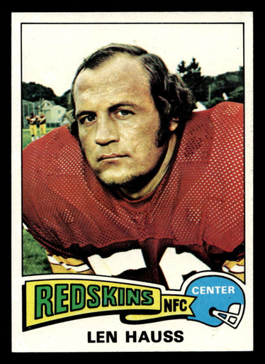 1975 Topps #134 Len Hauss Ex-Mint ID: 497102 - Scottsdale Cards 2021