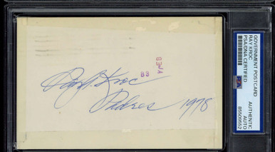 Ray Kroc GPC Govt Postcard Padres 1978 PSA Signed Auto Slab McDonalds ...