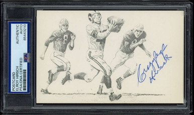 Elroy Hirsch Postcard Crazy Legs Rams PSA Signed Auto Slab - Scottsdale ...