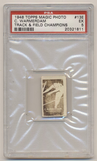 1948 Topps Magic Photos #13 C. Warmerdam Track & Field PSA 5.5 EX+ ...