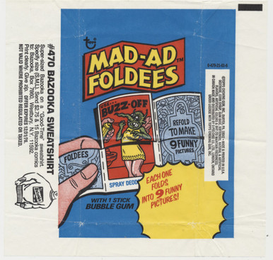 1976 Topps Mad-Ad Foldees Wrapper #*sku37050