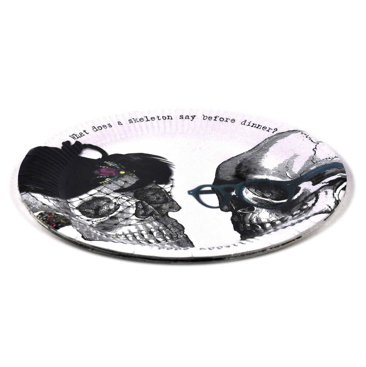 SKELETON PAPER PLATES X 8 | I4C