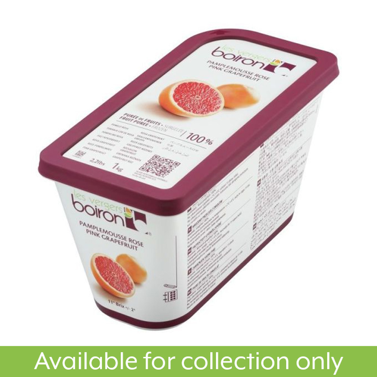 BOIRON - FROZEN PINK GRAPEFRUIT PUREE - 1KG | Infusions4chefs