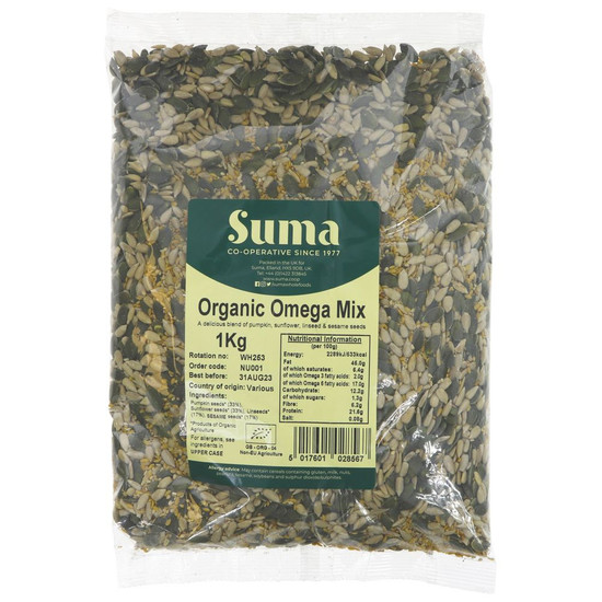 SUMA - ORGANIC OMEGA SEED MIX - 1KG - Infusions Limited