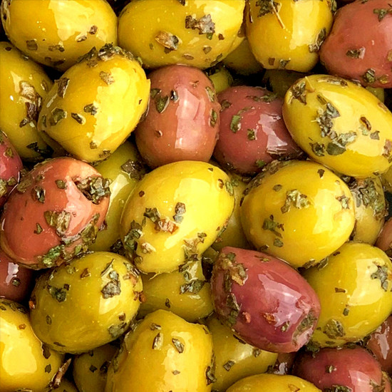 THE GREEK OLIVE COMPANY PROVENCAL STYLE PITTED OLIVES 2KG