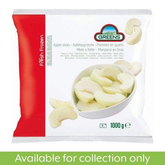 GREENS FROZEN APPLE SLICES 1KG