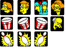 Capcom Pinball Magic Drop target stickers - Arcadeoverlays