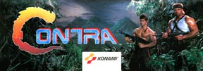 Contra Video Arcade Marquee - Arcadeoverlays