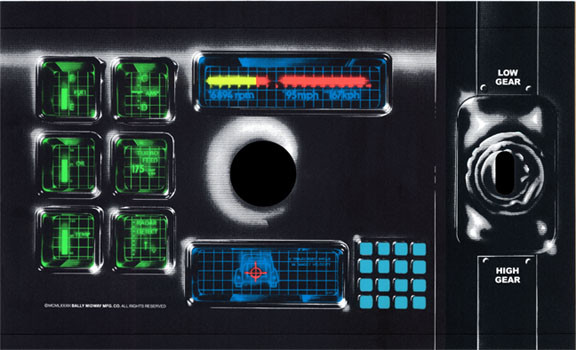 Spy Hunter Arcade Control Panel Overlay - Arcadeoverlays