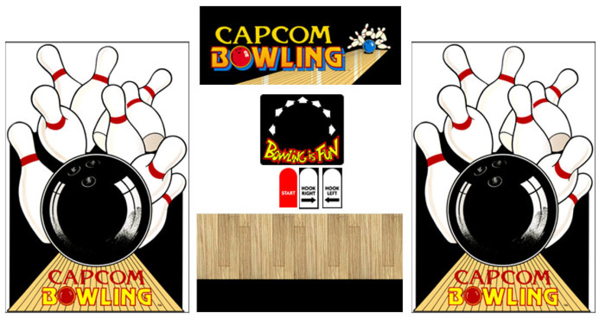 Capcom bowling graphic restore kit - Arcadeoverlays