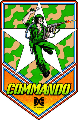 Commando Video Arcade Side Art - Arcadeoverlays