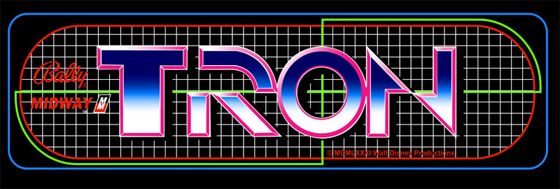 Tron Video Arcade Marquee - Arcadeoverlays