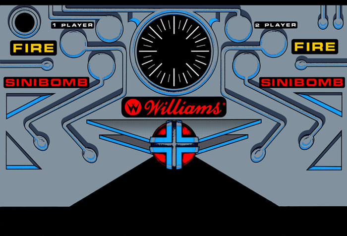 Sinistar Control Panel Overlay - Arcadeoverlays