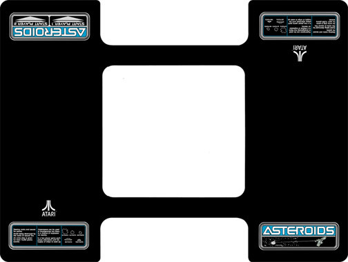 Asteroids Video Arcade Marquee - Arcadeoverlays