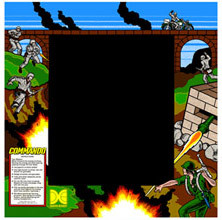 Commando Upright Monitor Bezel Graphic - Arcadeoverlays