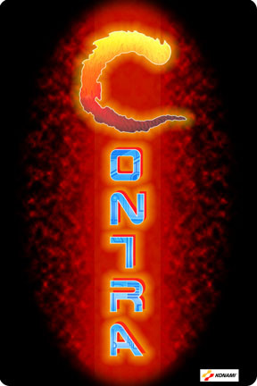 Contra custom Video Arcade Side Art - Arcadeoverlays