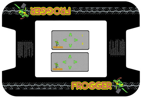 Frogger Cocktail Bezel underlay and CPO kit - Arcadeoverlays