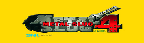 Metal Slug 4 Video Arcade Marquee - Arcadeoverlays