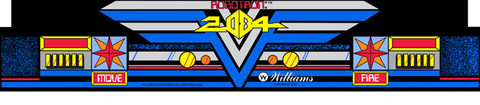 Robotron 2084 Cocktail Control Panel Overlay - Arcadeoverlays
