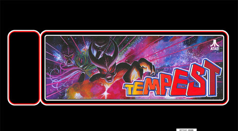 Tempest Video Arcade Marquee - Arcadeoverlays