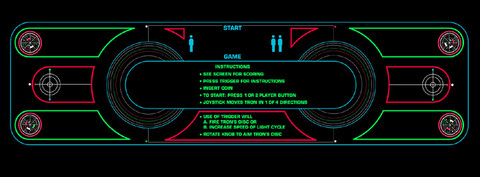 Tron Control Panel Overlay - Arcadeoverlays