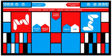 Asteroids Control Panel Overlay - Arcadeoverlays