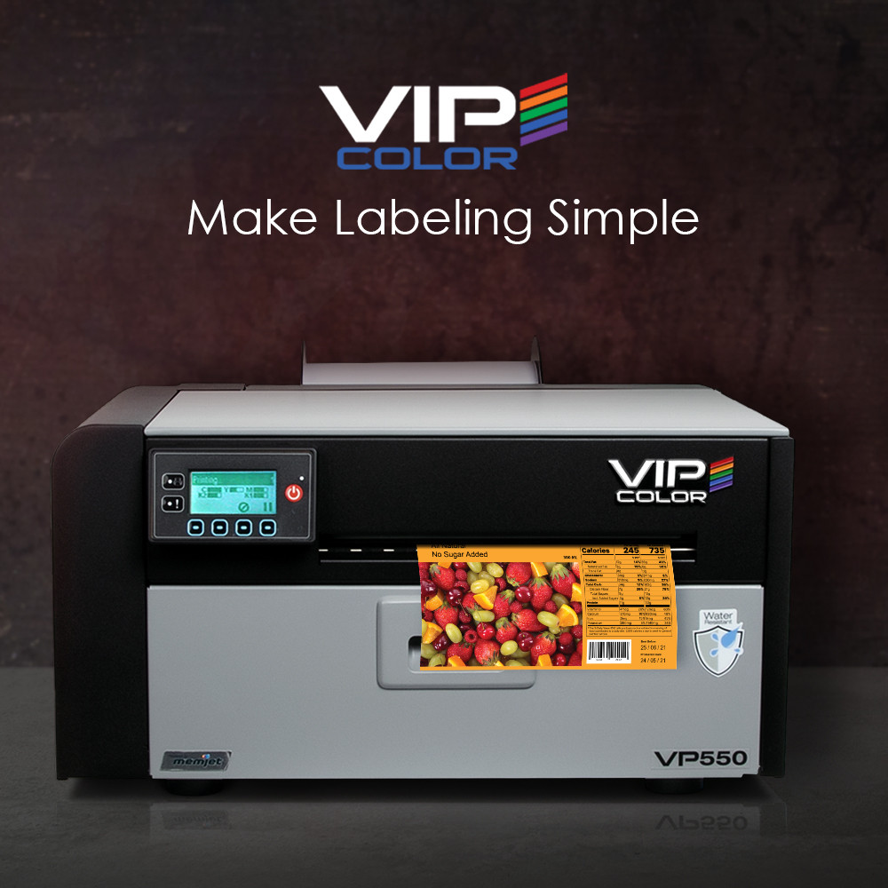 VIPColor VP550 Memjet Color Label Printer - New