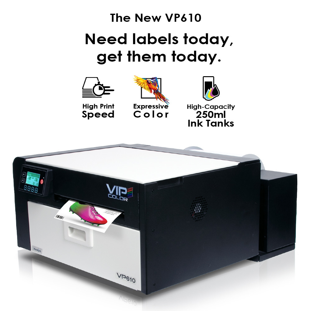 VIPColor VP610 Memjet Color Label Printer - New