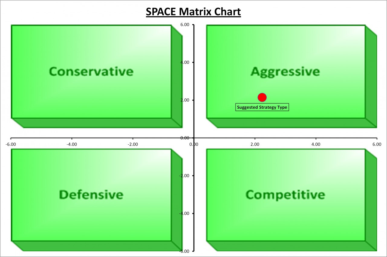 SPACE Matrix Chart Generator/Maker Excel (XLS) Template