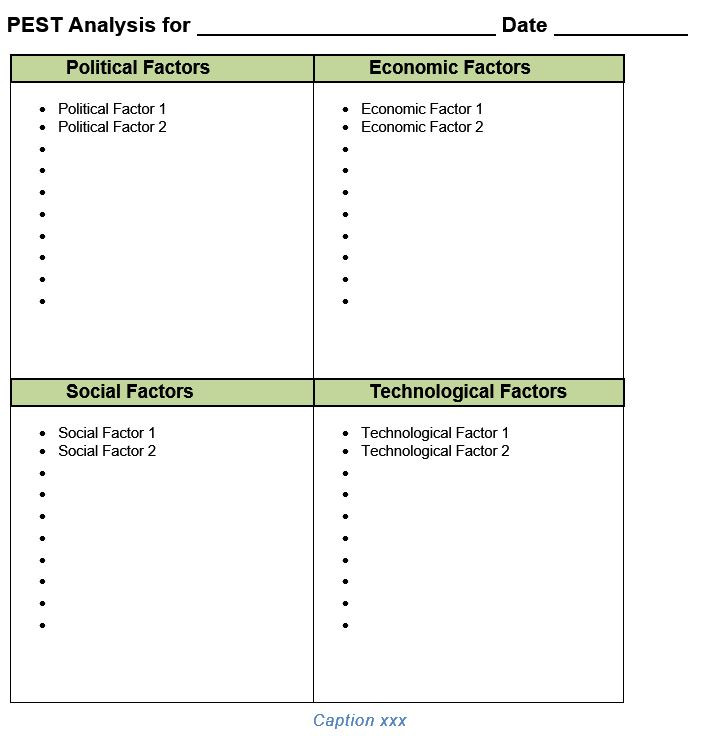 PEST Analysis Ms-Word Template