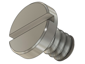 M.9 /90 UNM Thread, Pan Head Machine Screw, .050" Length, SS Finish ...