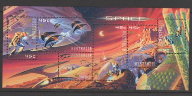 2000 ASC 1885ms Space Mini Sheet | Stamps and Coins