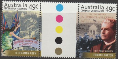 2000 ASC 1894c Federation Gutter Pair | Stamps and Coins
