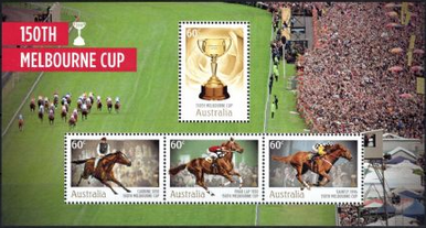 2010 ASC 2851ms 150th Melbourne Cup Mini Sheet | Stamps and Coins