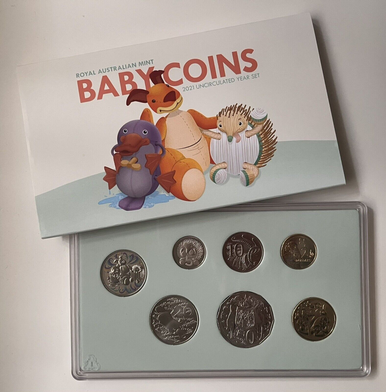 2021 - Baby Coins Complete Year Set - Uncirculated - Set of 7 Coins ...