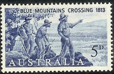 1963 ASC 382 5d Blue Mountains Crossing | Stamps and Coins