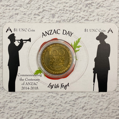 2018 100 Years of ANZAC $1 Uncirculated Coin