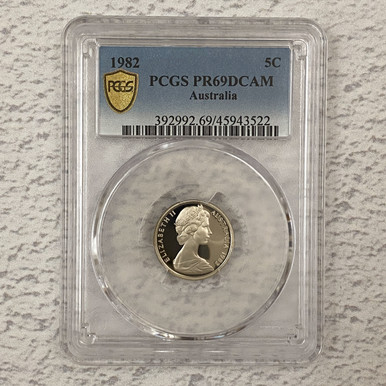 1982 PCGS PR69DCAM Proof 5c Coin