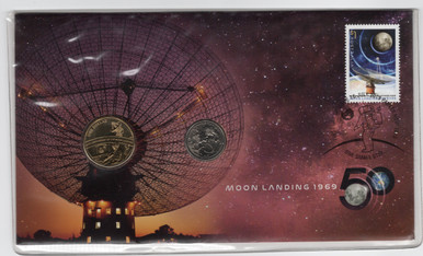 2019 $1 and 5c Moon Landing 50th Anniversary 2 Coin PNC