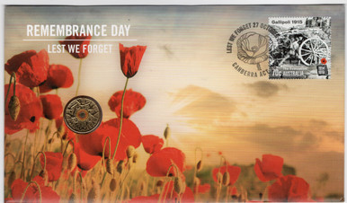 2015 $2 Remembrance Day WW1 Lest We Forget PNC