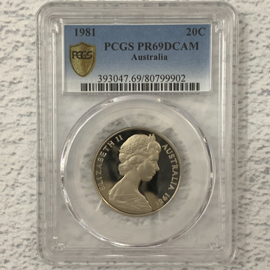 1981 PCGS PR69DCAM Proof 20c Coin