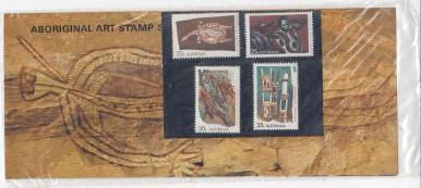 Stamp Pack 1971 ASC 531/34 Aboriginal Art (4) Stamps| Stamps and Coins