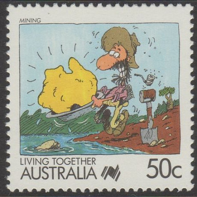 1988 ASC 1134 50c Mining | Stamps and Coins