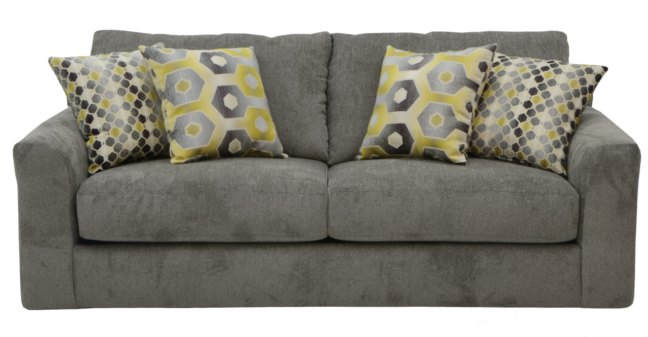 Sutton By Jackson Sofa In Cobblestone With Accent Pillows - Morgan's ...