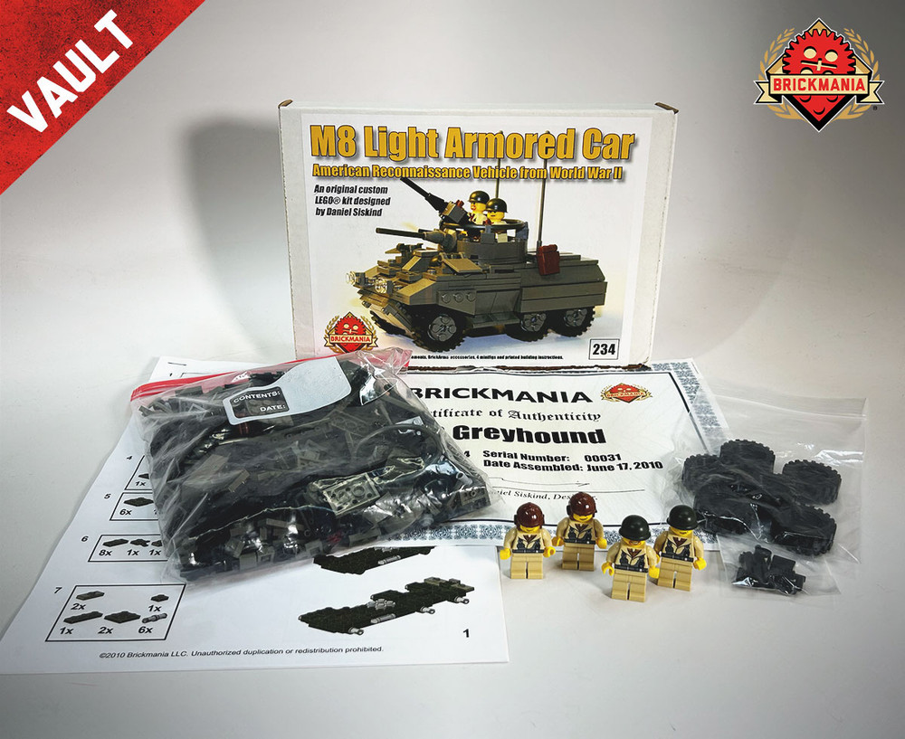 M8 Light Armored Car (2010) - BKM Vault - Brickmania Toys M8 Light Armored Car (2010) - BKM Vault - Brickmania Toys